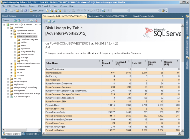 Sql Server 2012 Sql Server Management And Development Tools Object Explorer Part 2