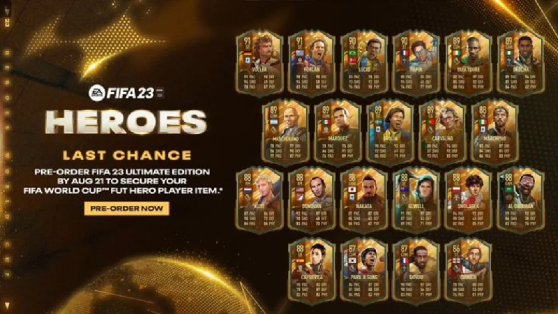 FIFA 23 FUT Heroes: Full List of 21 Players, Ratings & Stats FIFA 23 FUT Heroes: Full List of 21 Players, Ratings & Stats