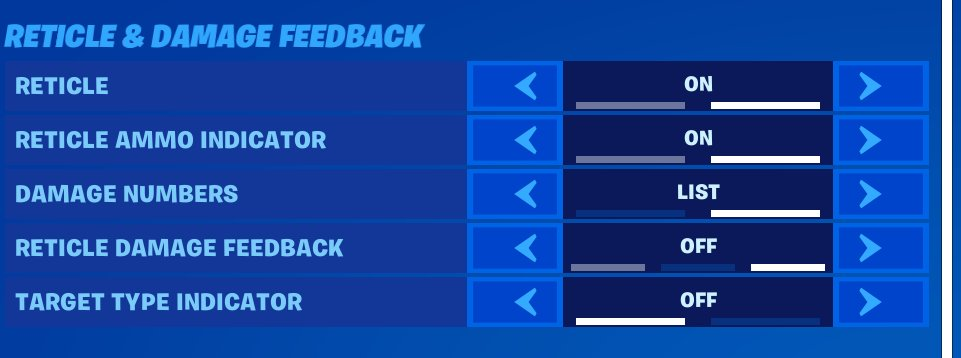Fortnite : How to change reticle and damage feedback Fortnite : How to change reticle and damage feedback